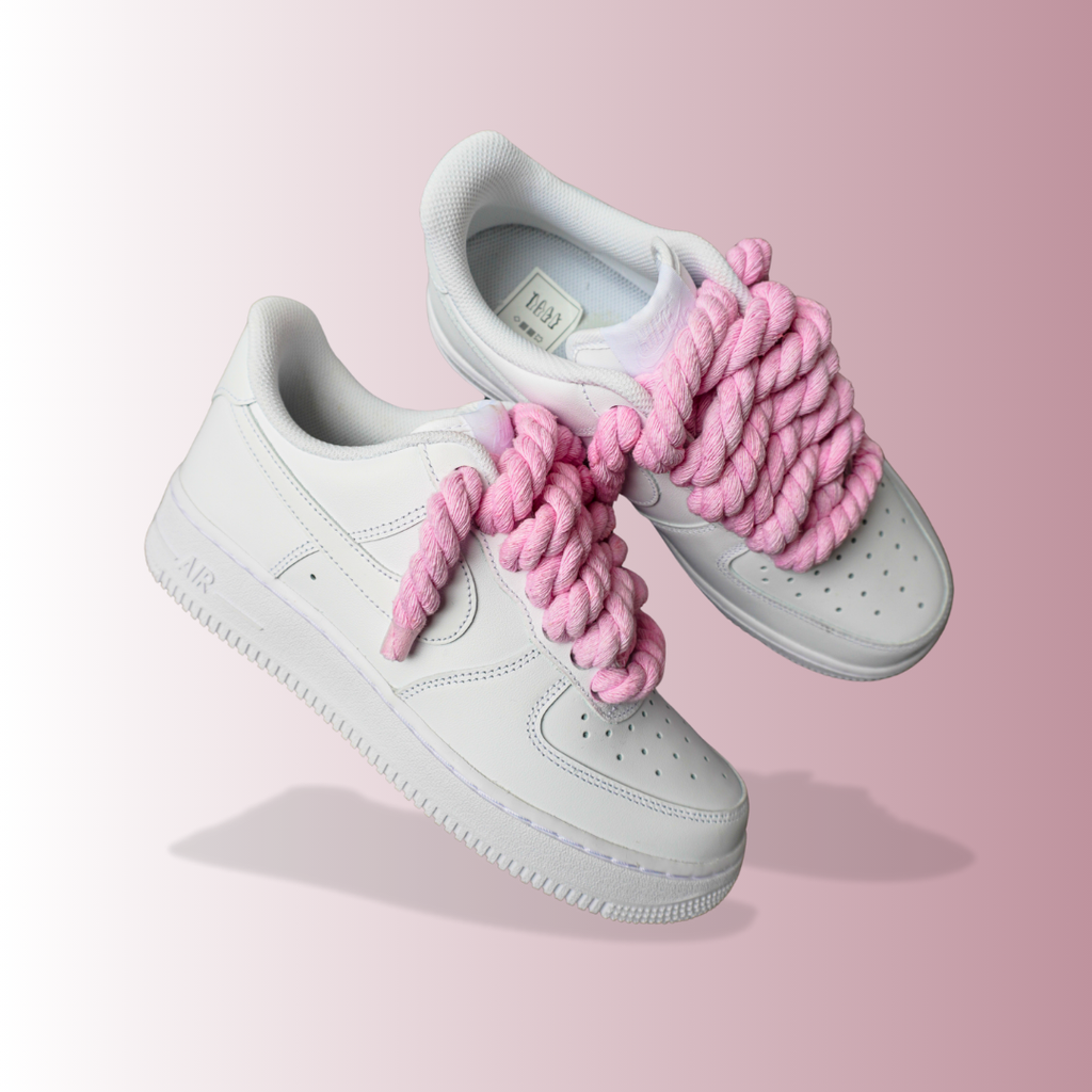 Pink Rope Laces - Nike Air Force 1 – Custom Copenhagen